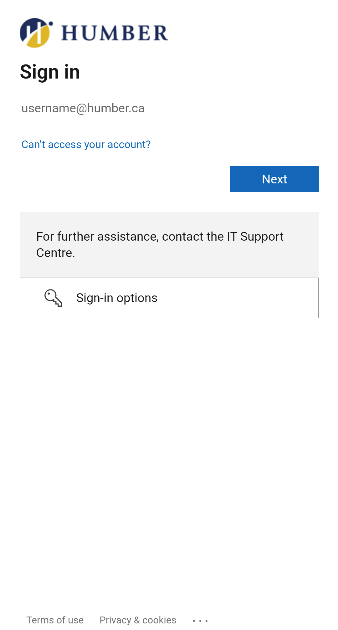Upload Your Photo - Humber Polytechnic